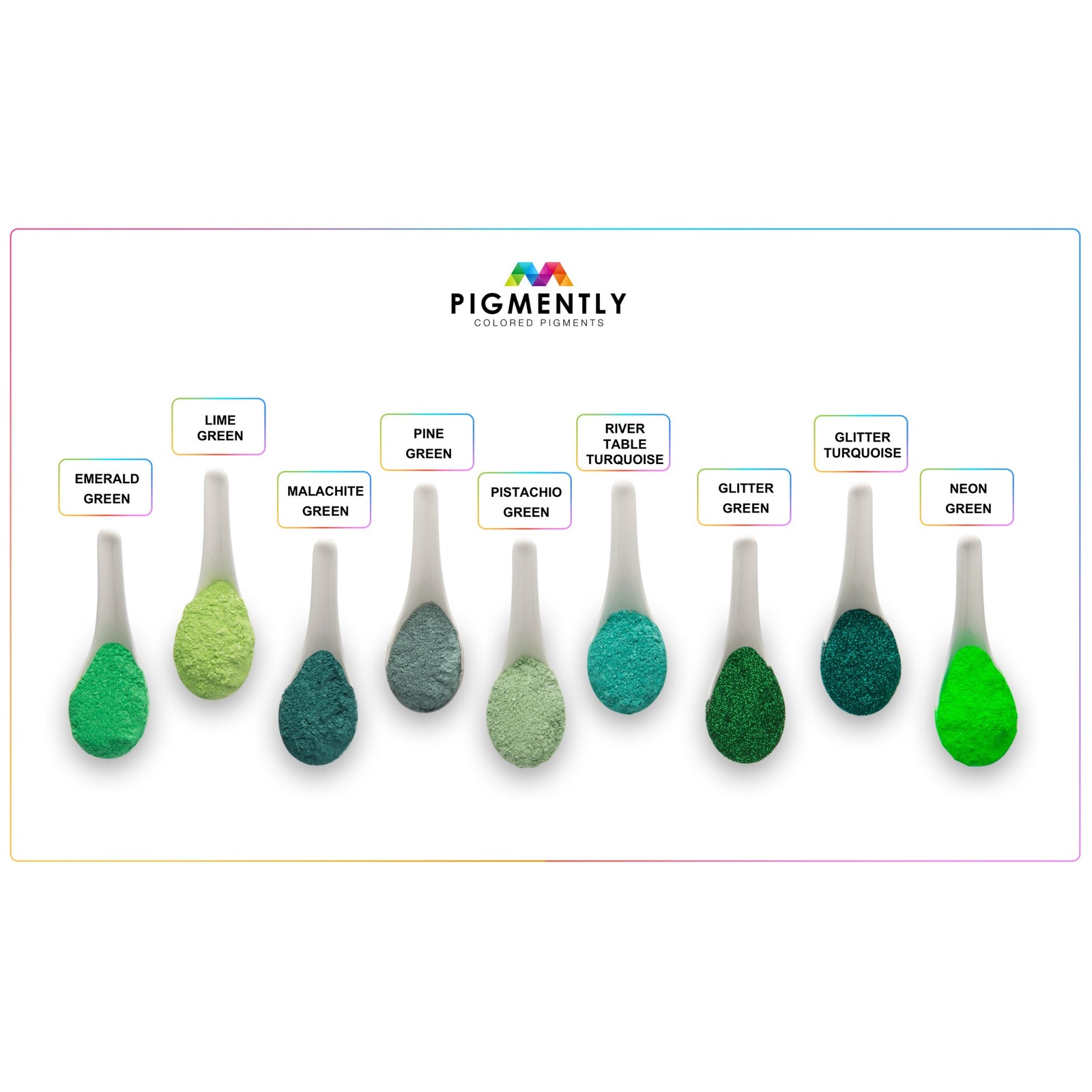 River Table Turquoise Epoxy Color Powder by Pigmently