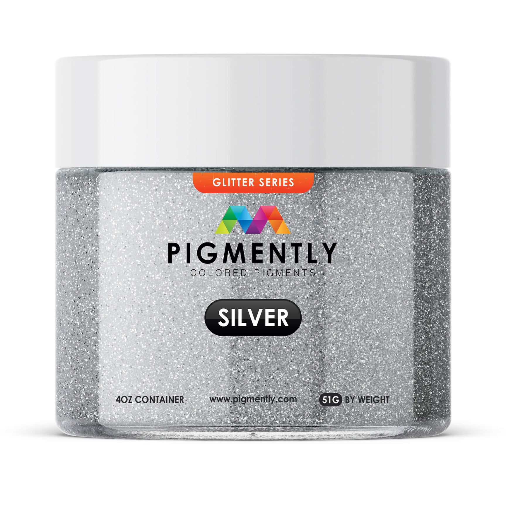 Silver Glitter Epoxy Color Powder by Pigmently