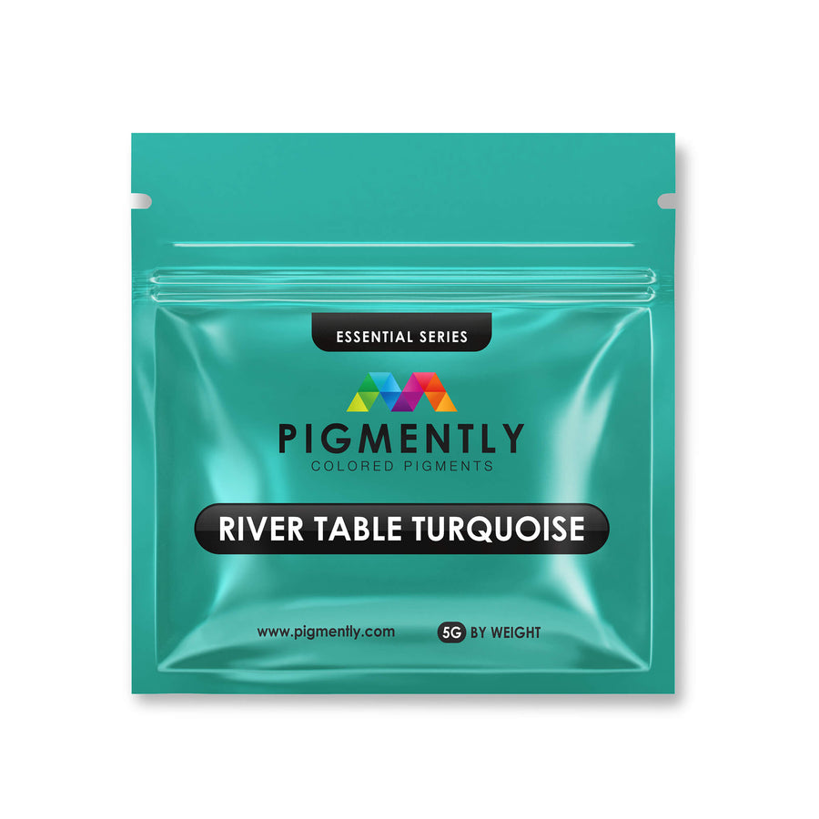 River Table Turquoise Epoxy Color Powder by Pigmently